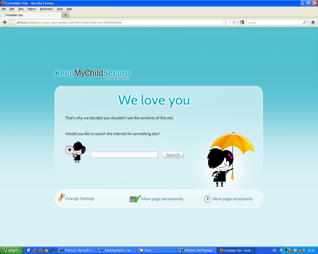 Parental control demo